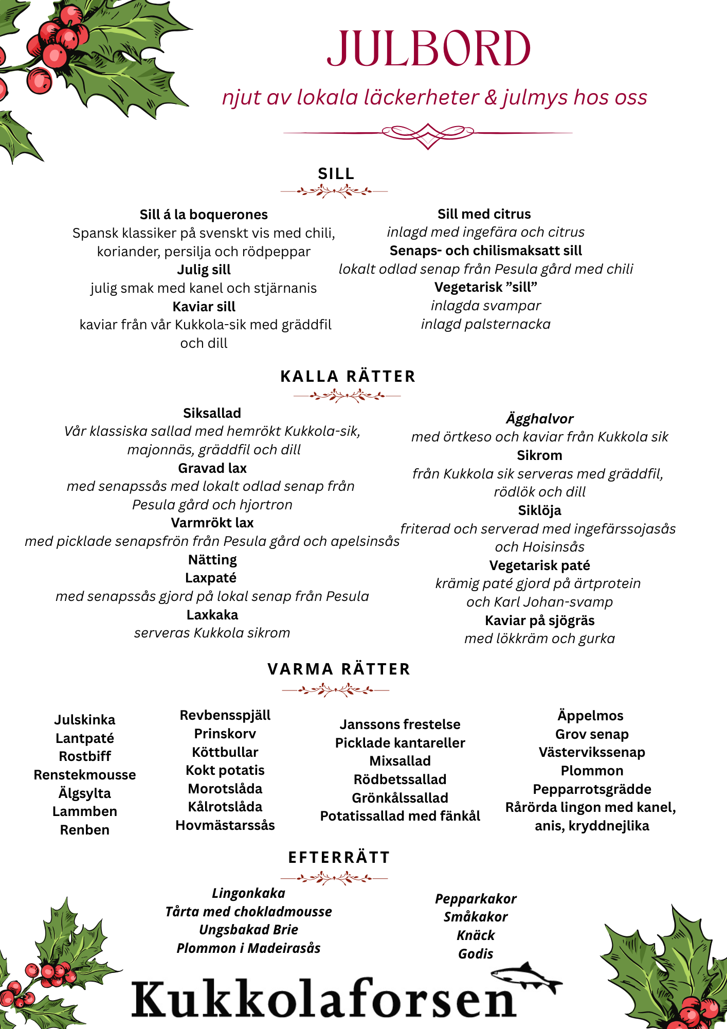 Julbord - Kukkolaforsen